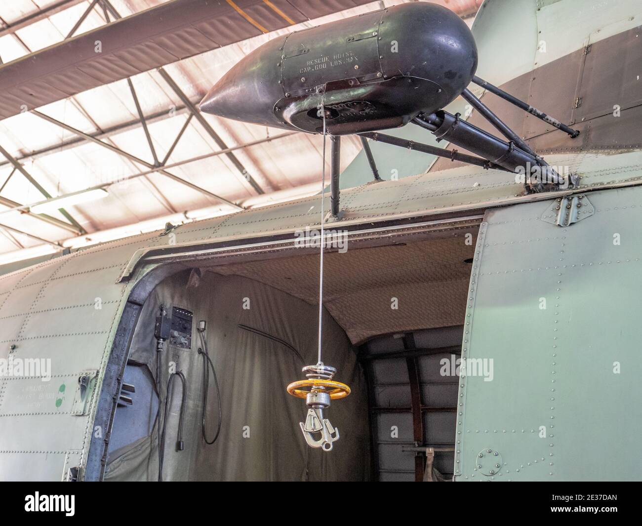 winch mounted on the fuselage of cargo aircraft Stock Photo - Alamy