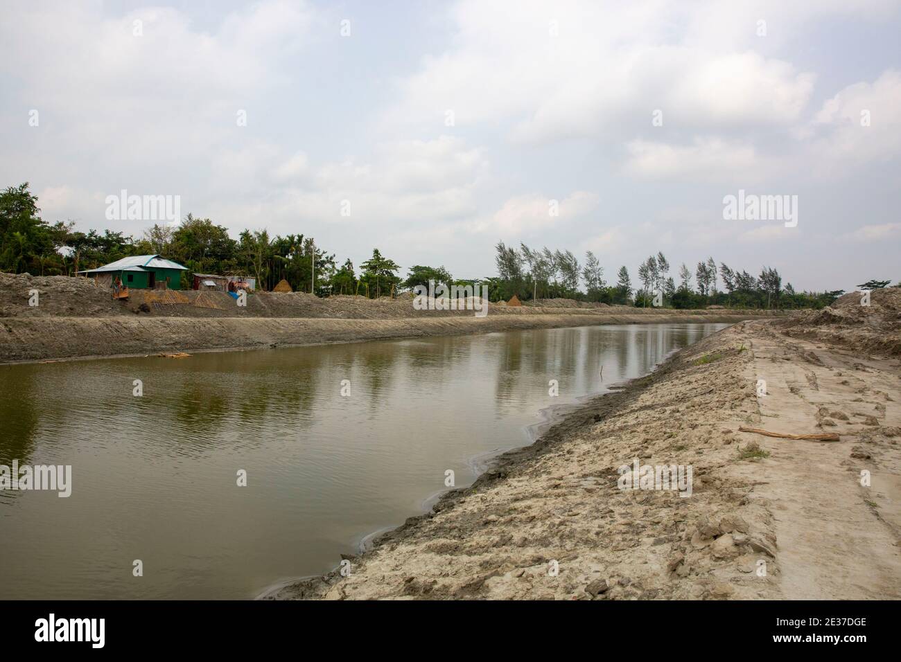 Digging and improving canals by Bangladesh Water Development Board at ...
