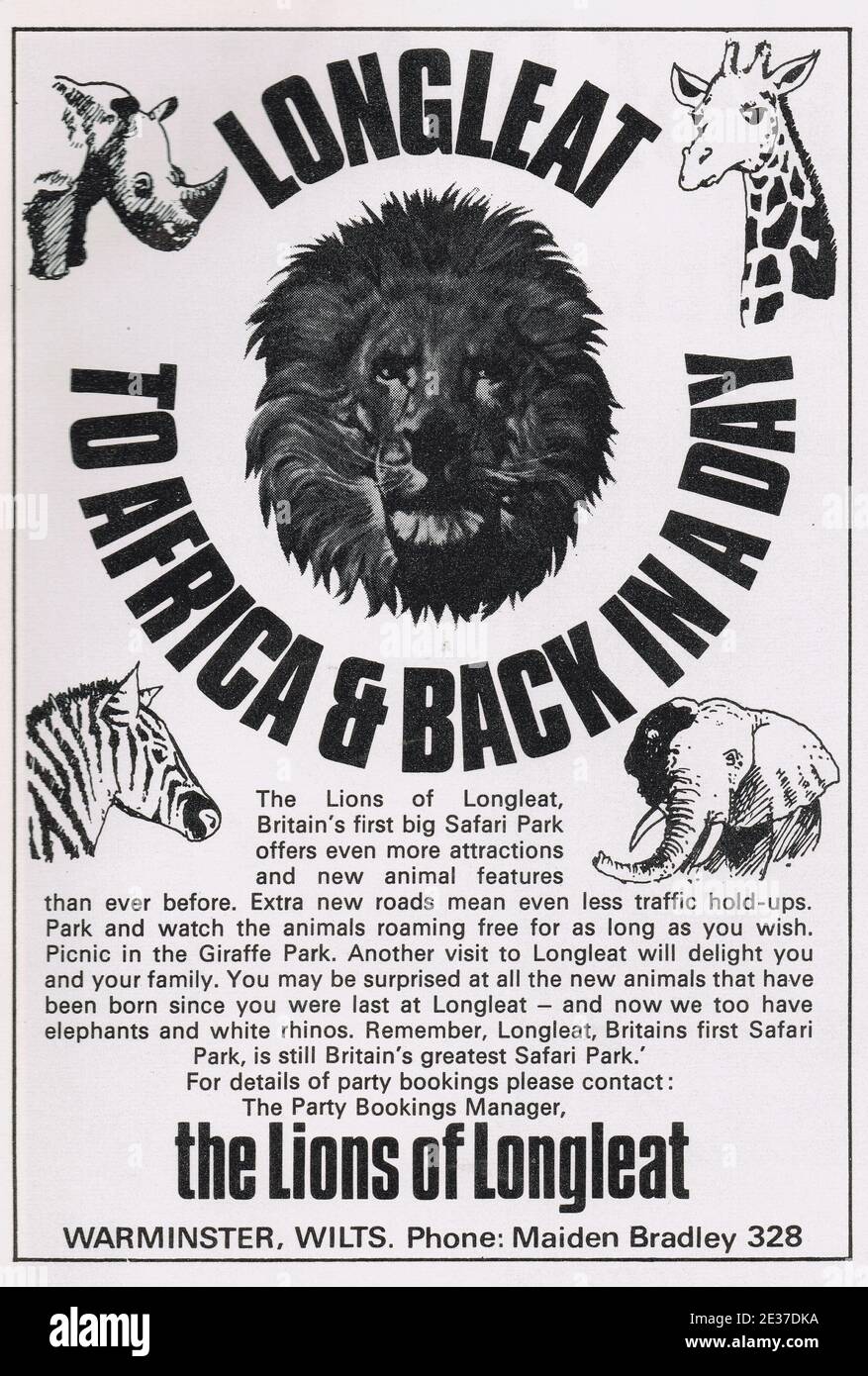 Advertisement for, In Britain Magazine, 1974 Stock Photo - Alamy