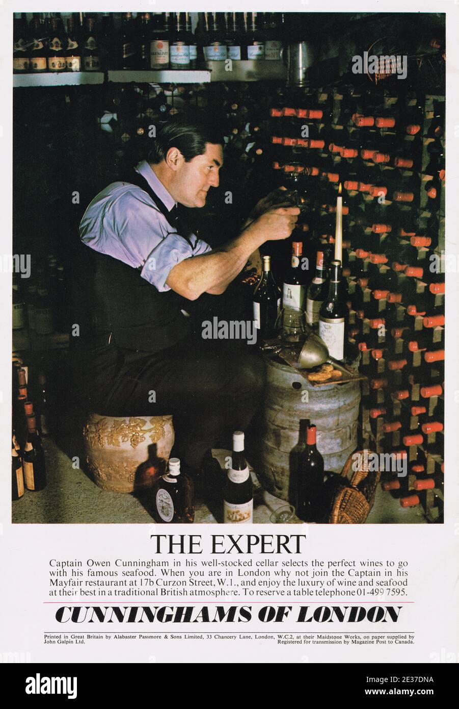 Advertisement for, In Britain Magazine, 1974 Stock Photo - Alamy