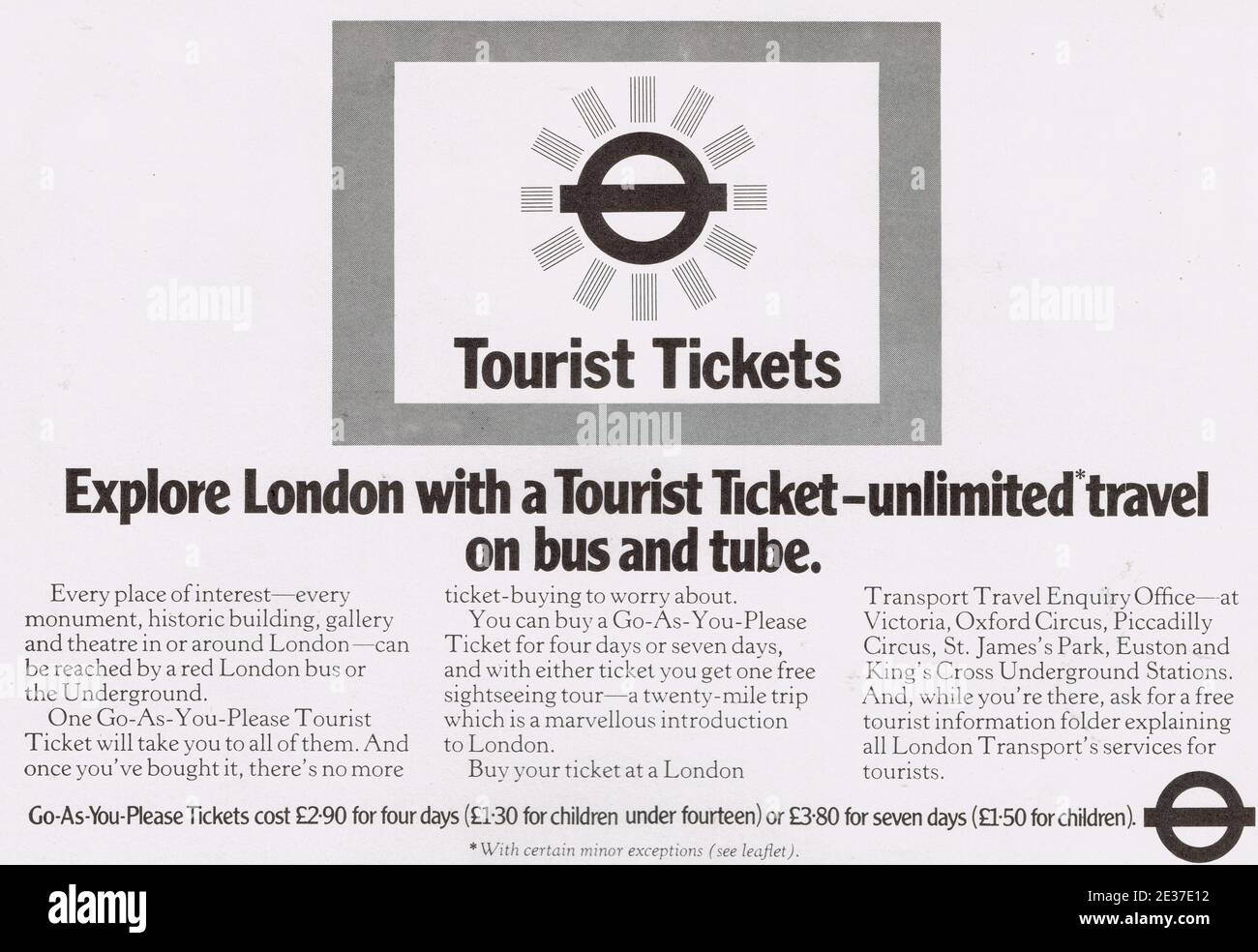 Advertisement for, In Britain Magazine, 1974 Stock Photo - Alamy