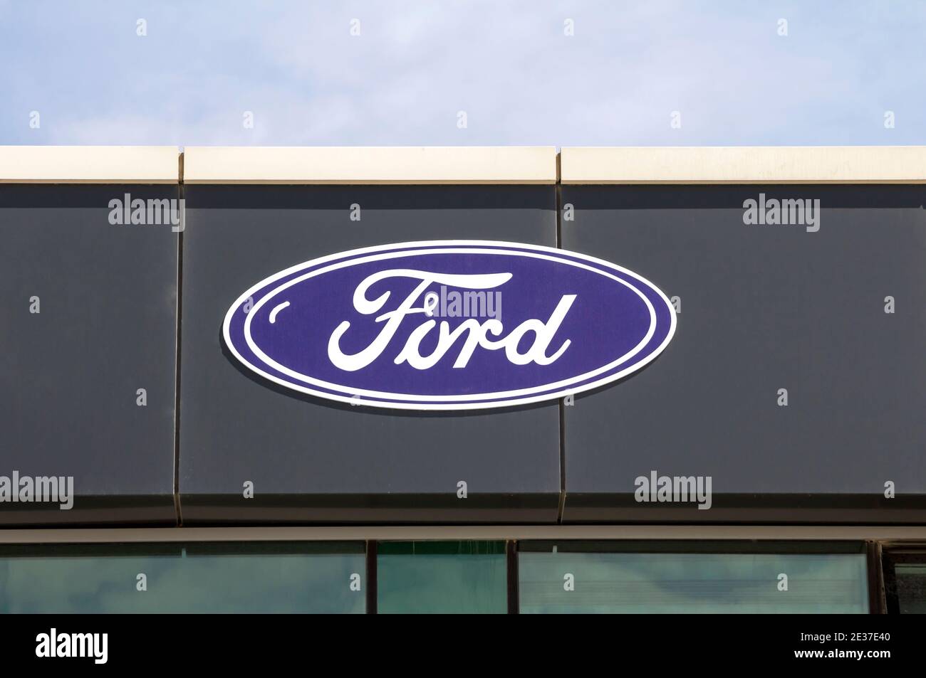 Ankara, Turkey : Ford dealership sign, Ford is the second largest U.S ...