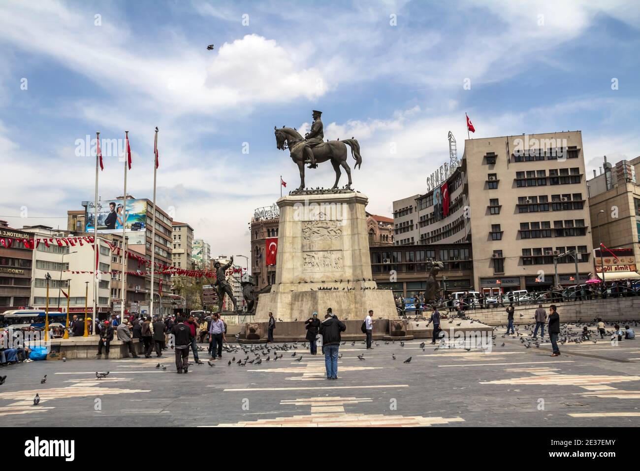ANKARA, TURKEY - : Statue of Ataturk, the founder of modern Turkey ...