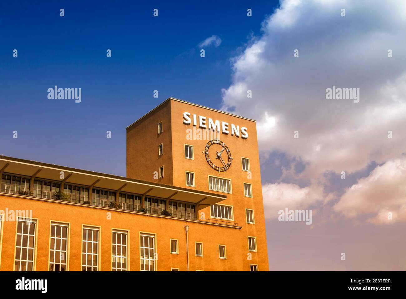 Erlangen, Germany : Siemens sign; Siemens AG is a German company ...