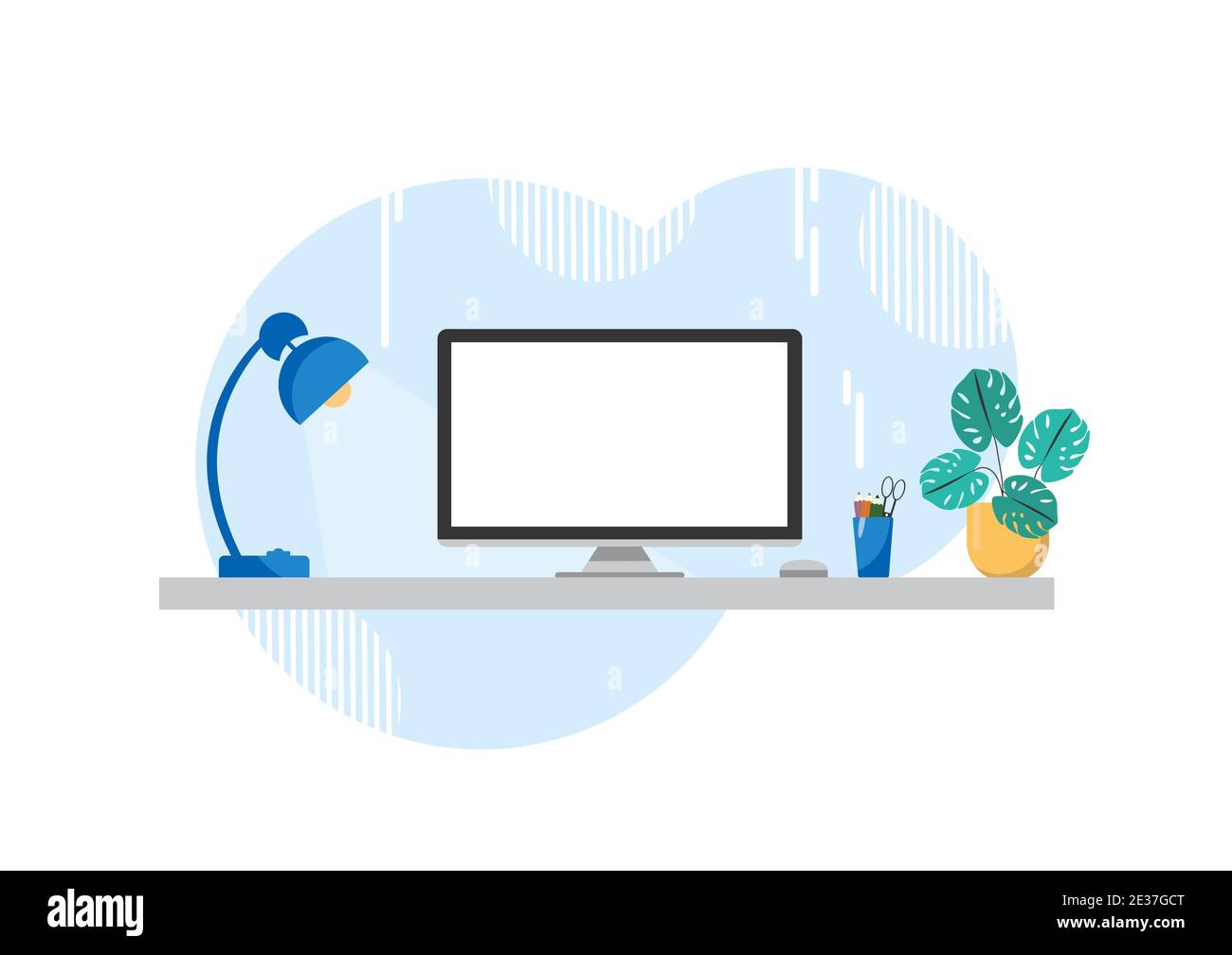 Computer blank empty display Stock Vector Images - Alamy