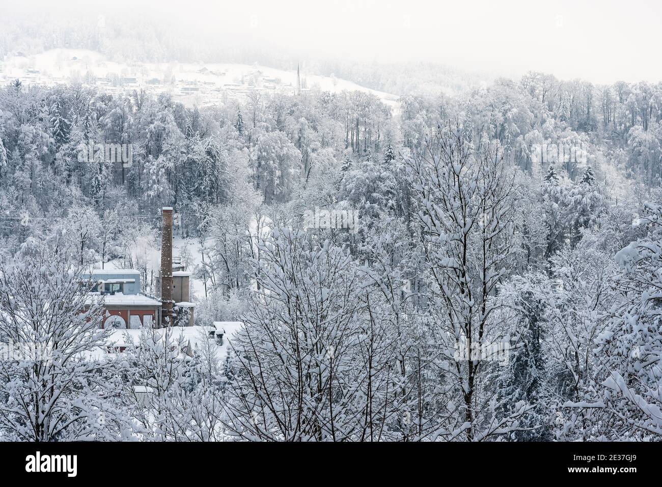 Aerial view white factory building hi-res stock photography and images ...