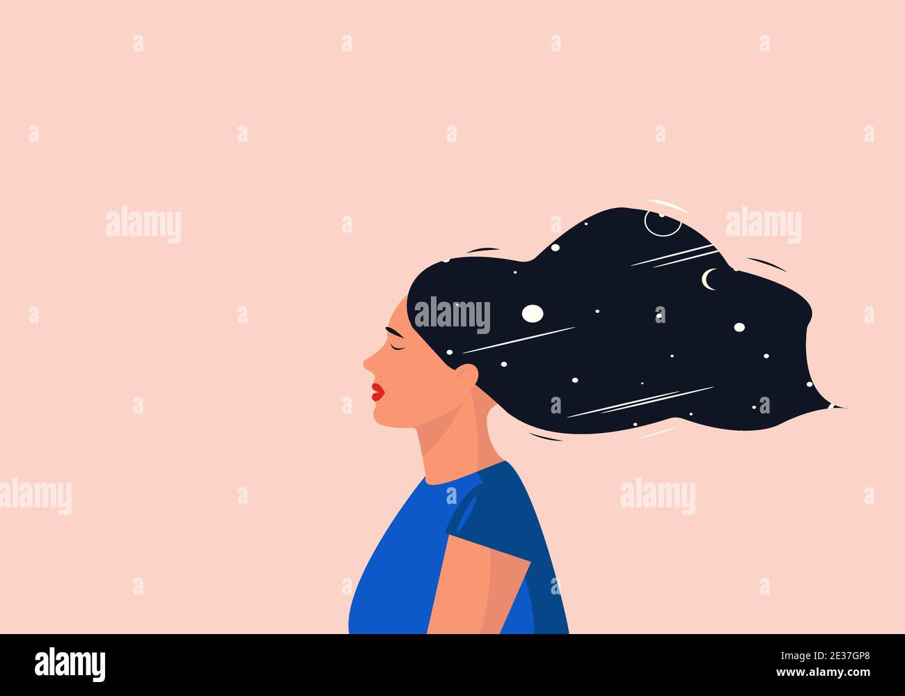 Dream meditation Stock Vector Images - Alamy