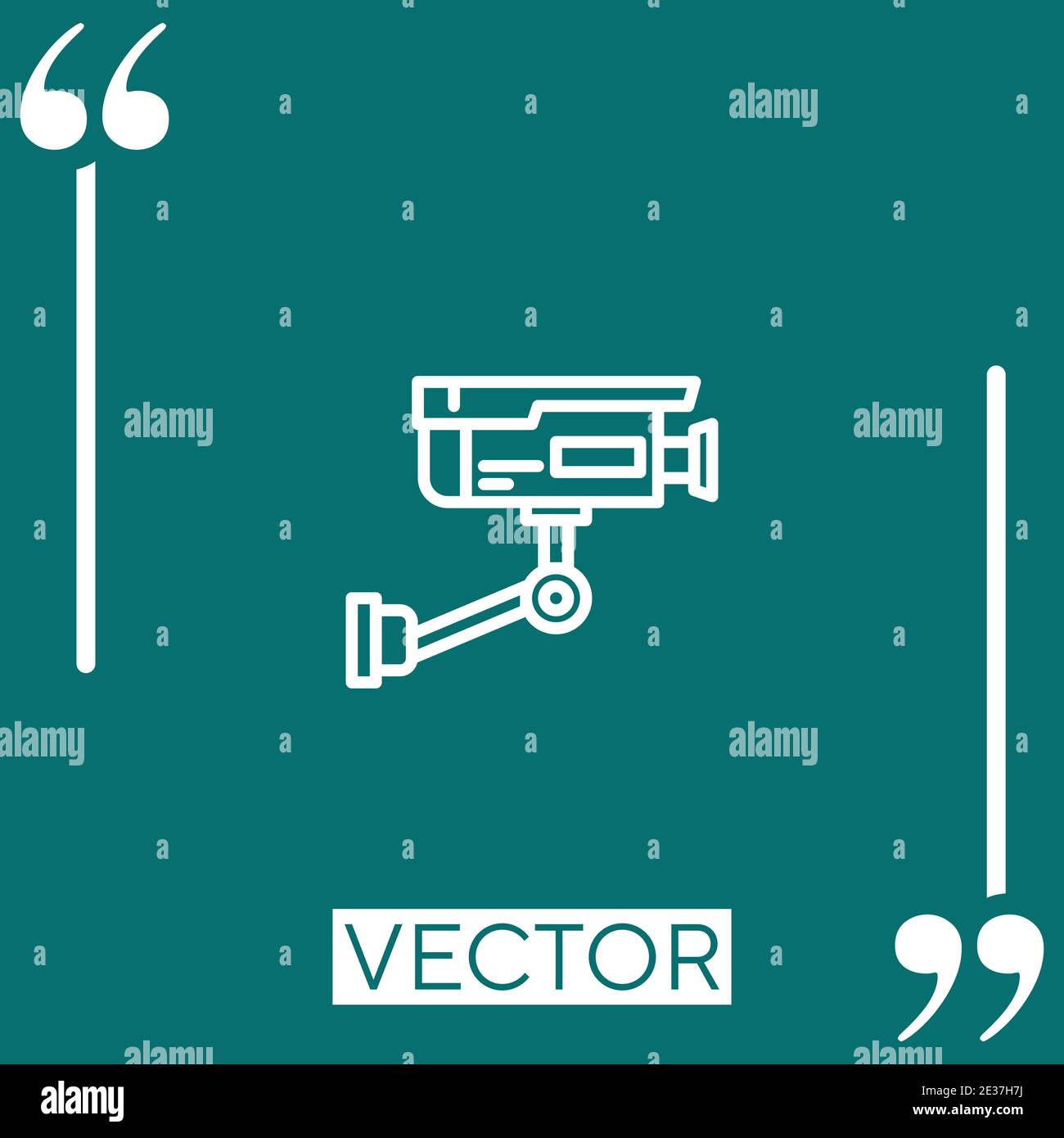 cctv Linear icon. Editable stroke line Stock Vector Image & Art - Alamy