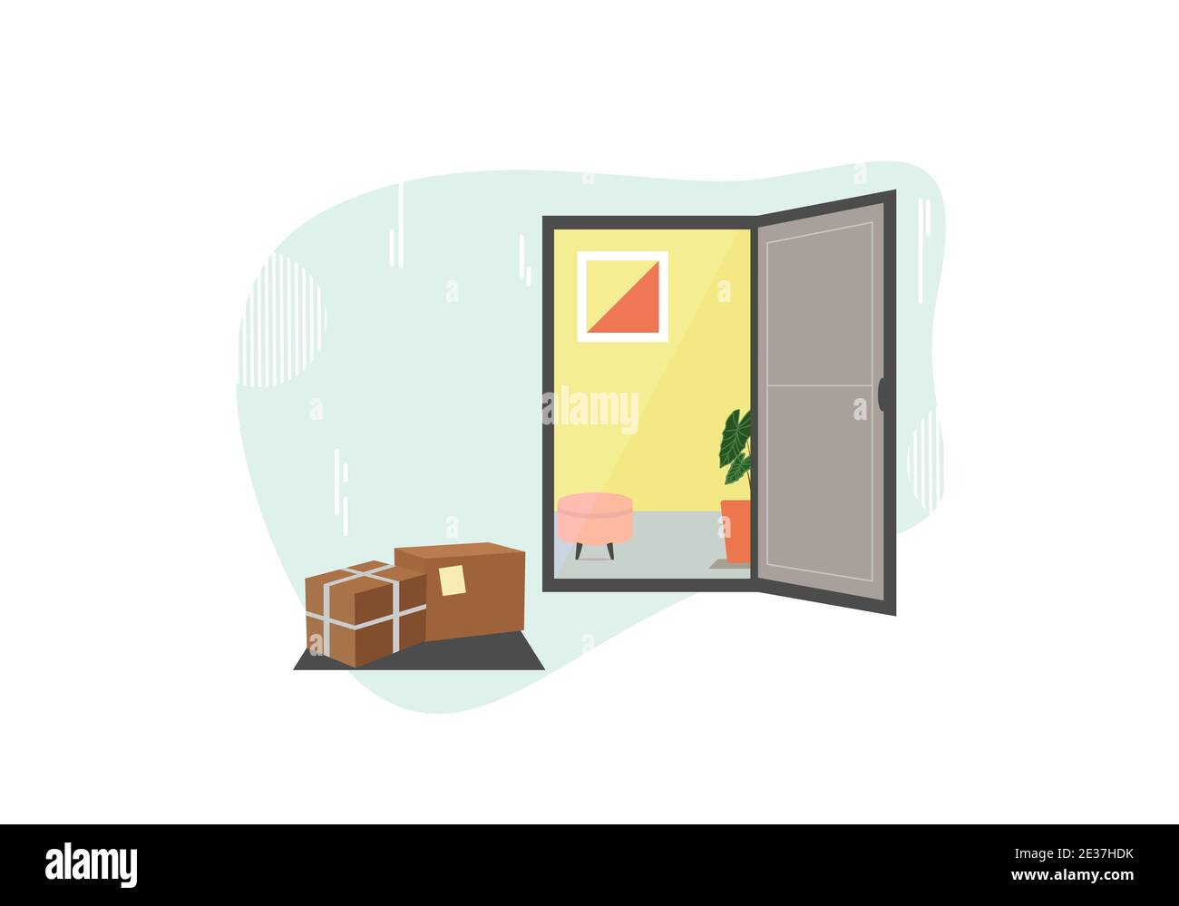 Contactless express safe delivery Cut Out Stock Images & Pictures - Alamy