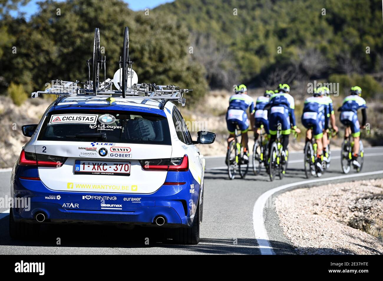 Intermarche Wanty-Gobert riders pictured in action during the ...