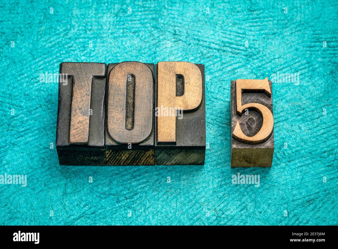 top 5 word abstract in vintage letterpress wood type, review and ...