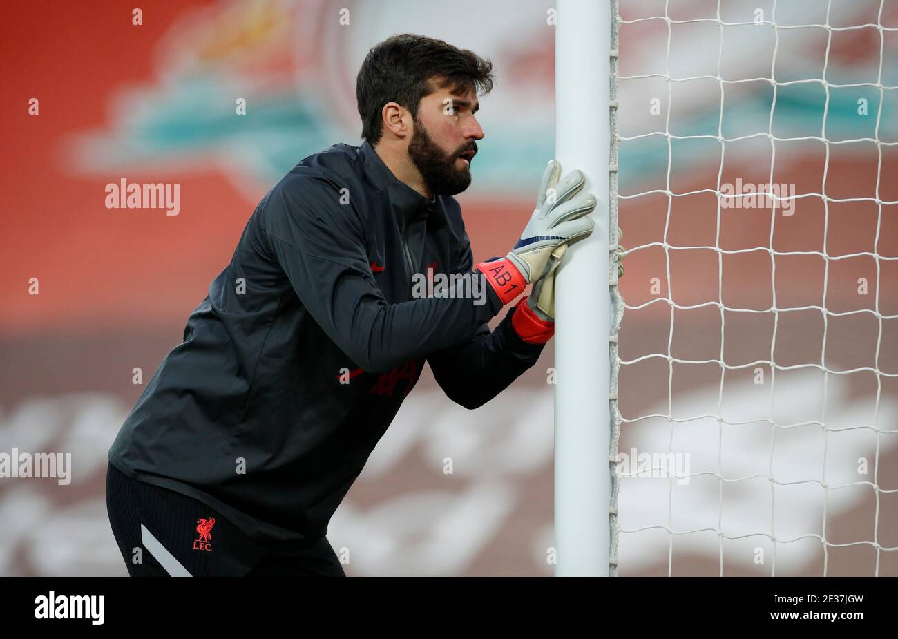Liverpool goalkeeper alisson before hi-res stock photography and images ...