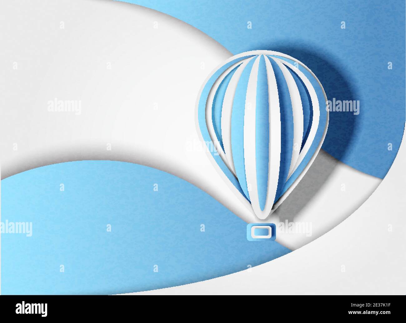 Vector illustration of a balloon in minimal style Stock Vector Image ...