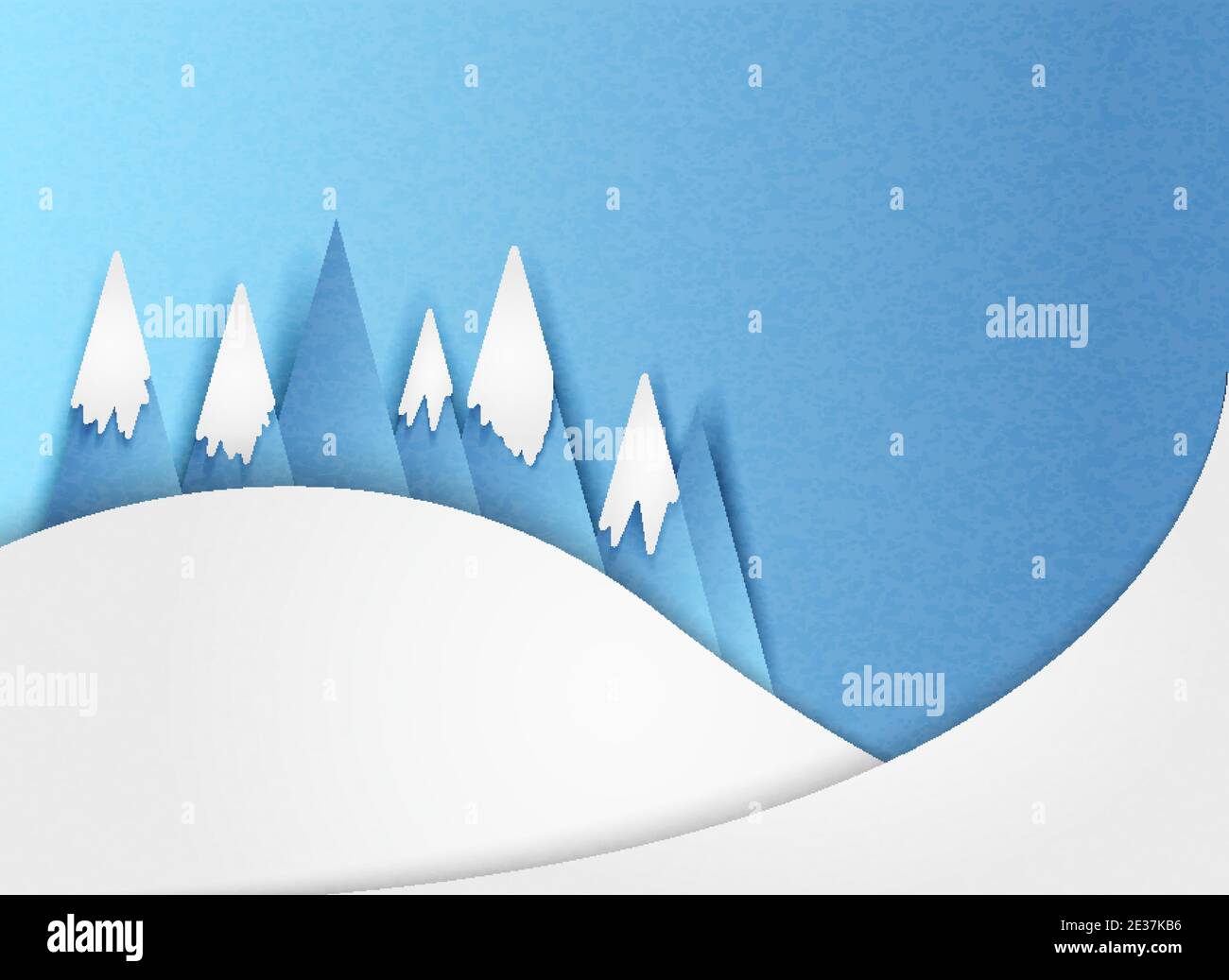 Minimalist winter scenery Stock Vector Images - Alamy