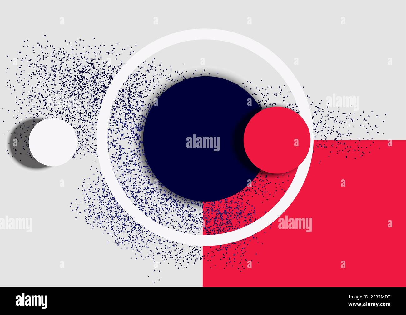 Vector illustration of dark, red circles shapes Stock Vector Image ...