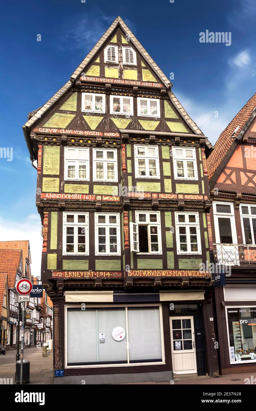 Celle, Germany: Historic half timbered houses in Celle, Germany Stock ...