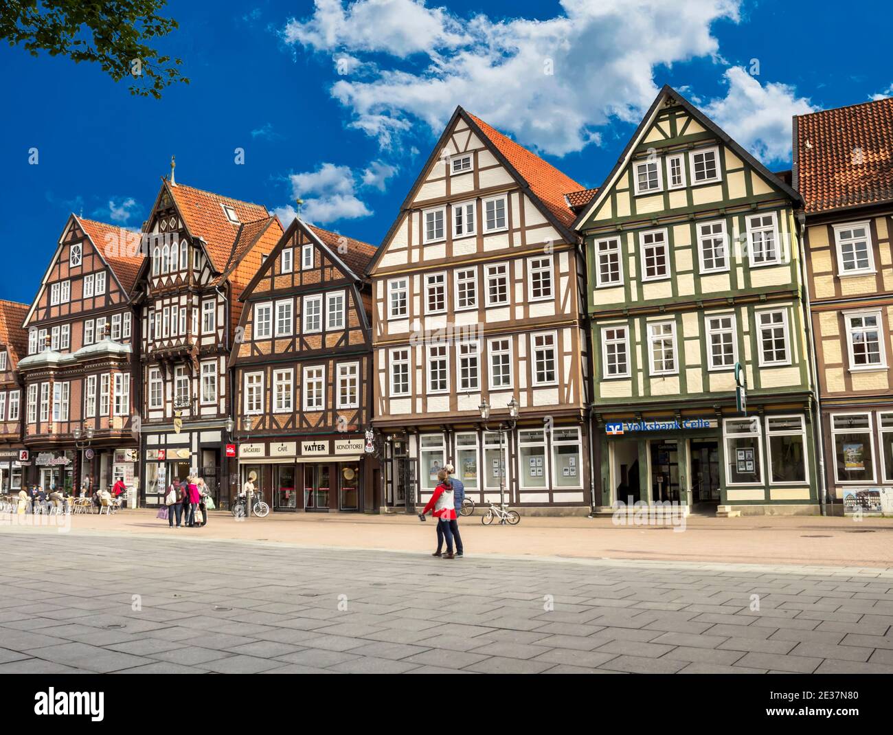 Celle, Germany: Historic half timbered houses in Celle, Germany Stock ...