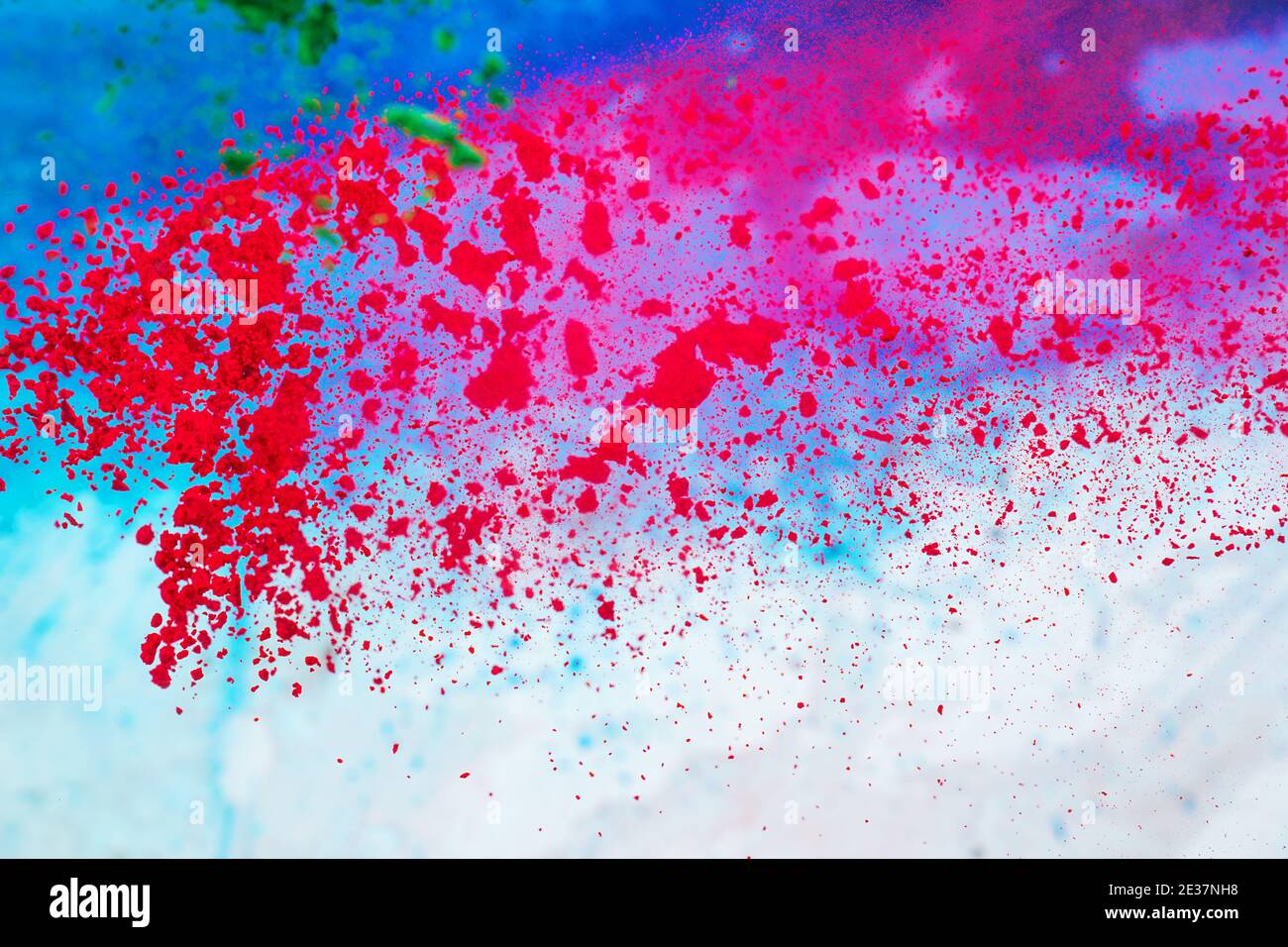 Abstract picture of the colorful powder splash Stock Photo - Alamy