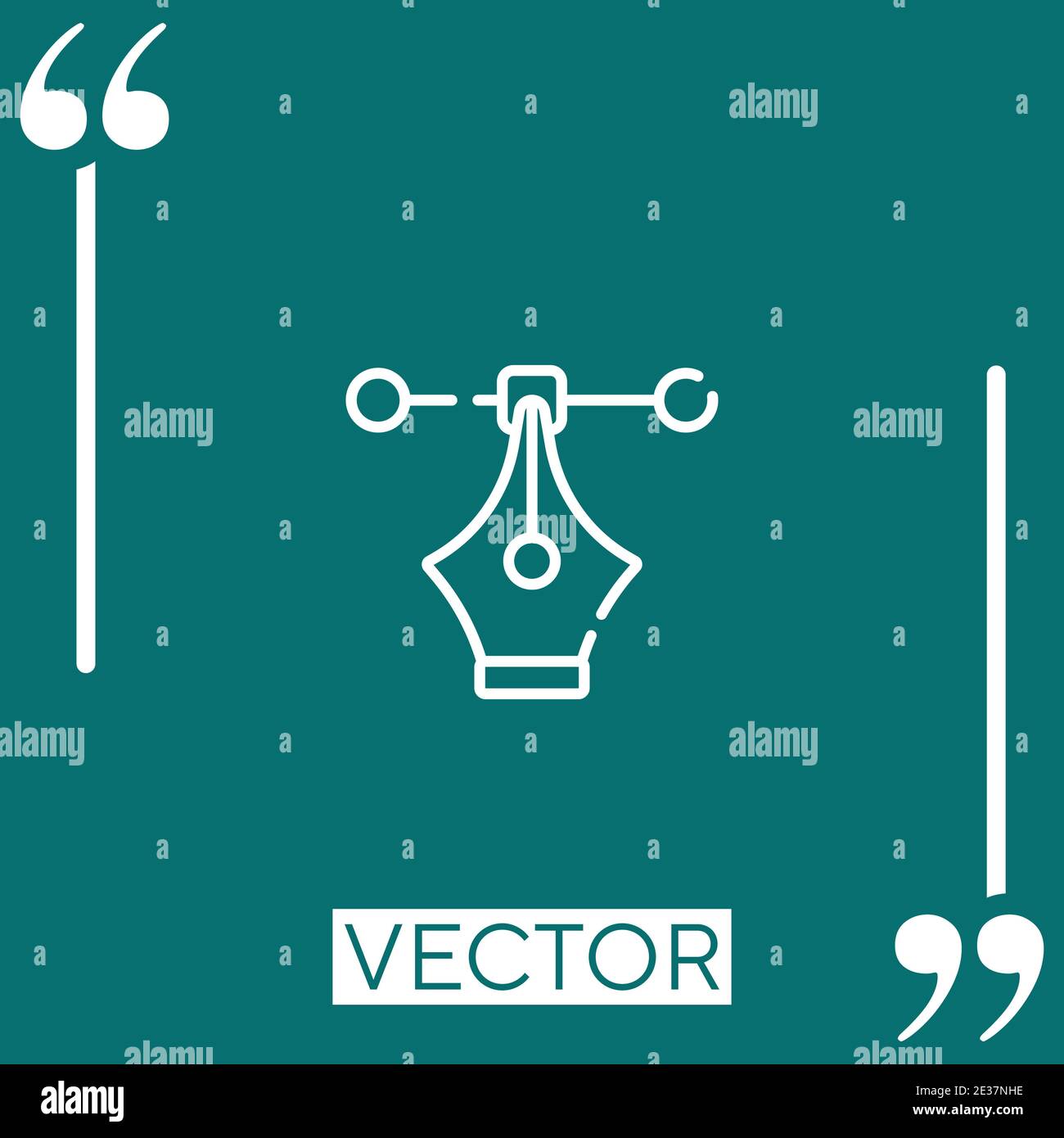 vector vector icon Linear icon. Editable stroke line Stock Vector Image ...