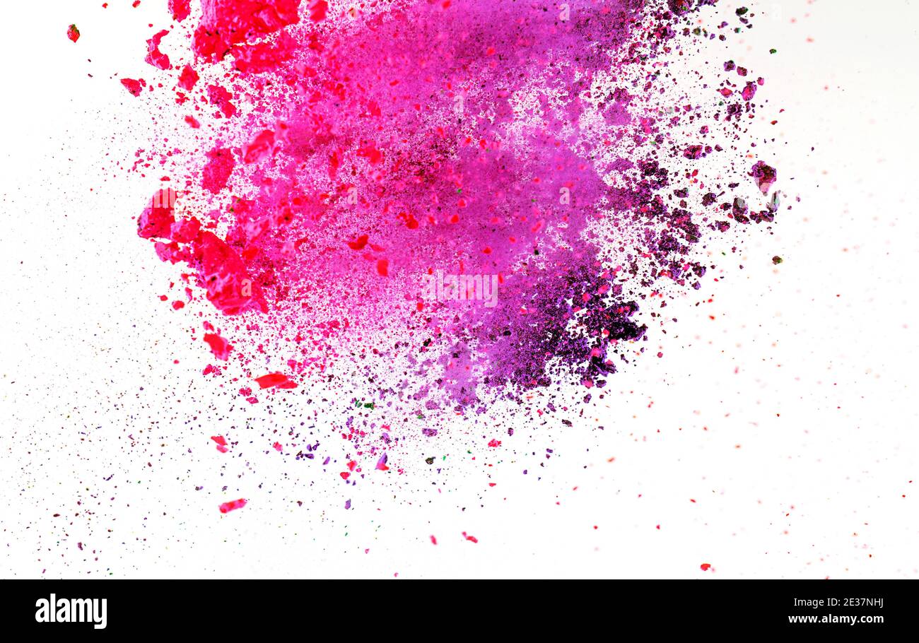 Abstract picture of the colorful powder splash Stock Photo - Alamy