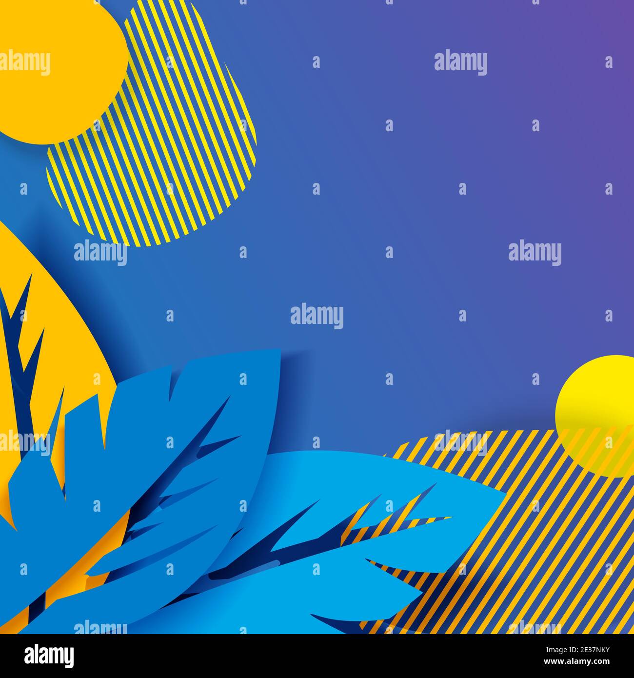 Vibrant leaves floral shapes Stock Vector Images - Alamy