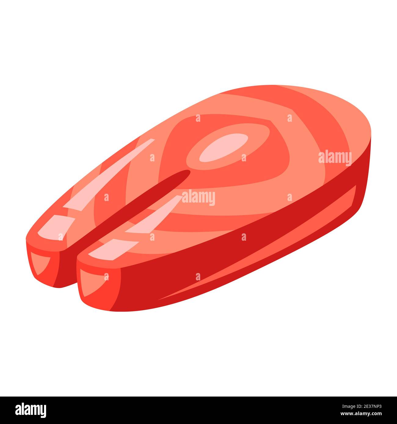 Tasty seafood salmon steak Stock Vector Images - Alamy