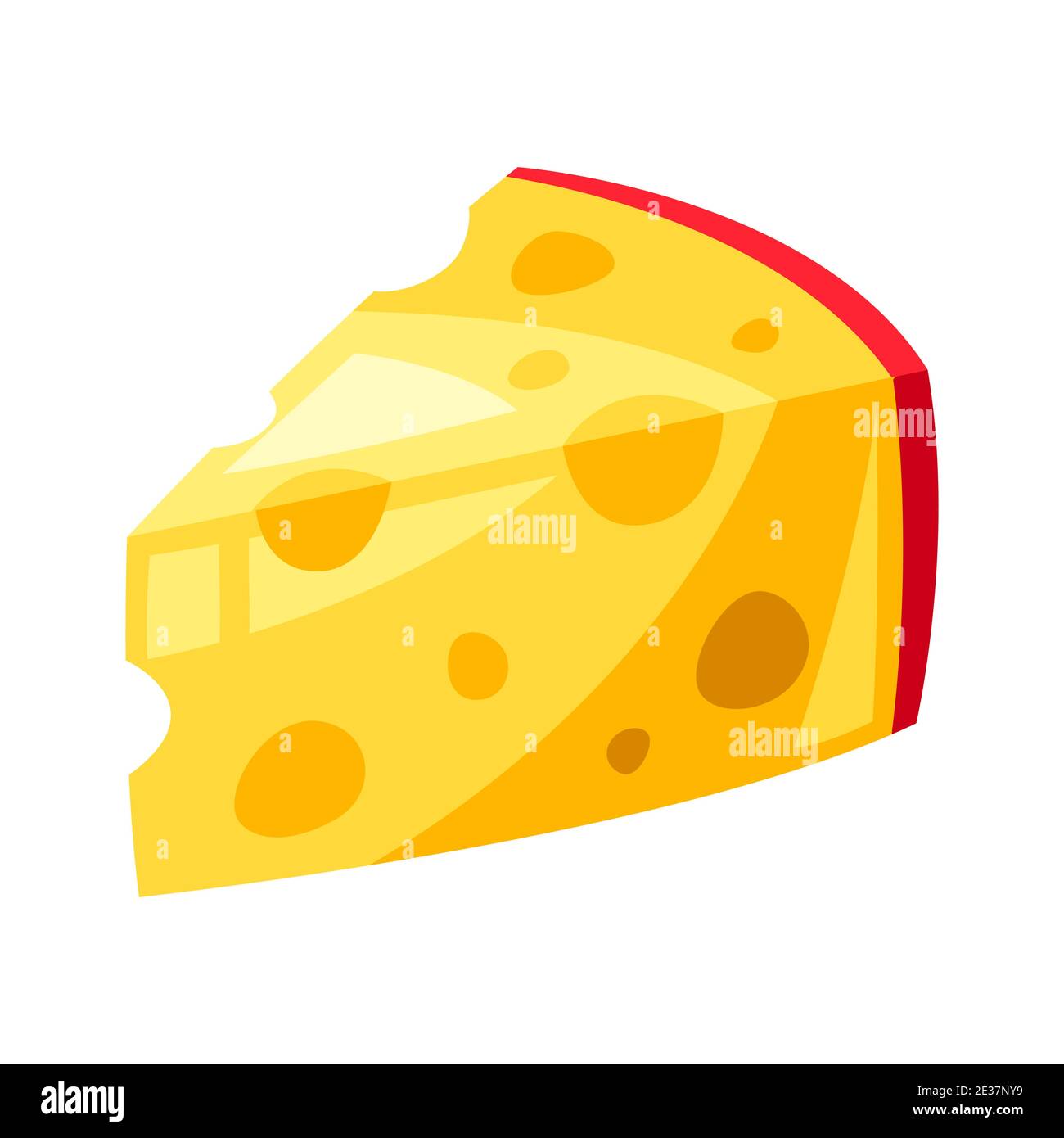 Illustration of stylized cheese slice Stock Vector Image & Art - Alamy