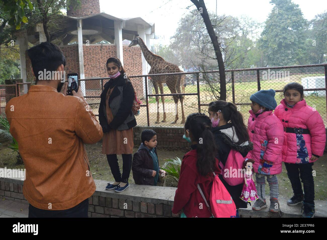 Lahore, Pakistan. 17th Jan, 2021. Pakistani visitors arriving at Lahore ...