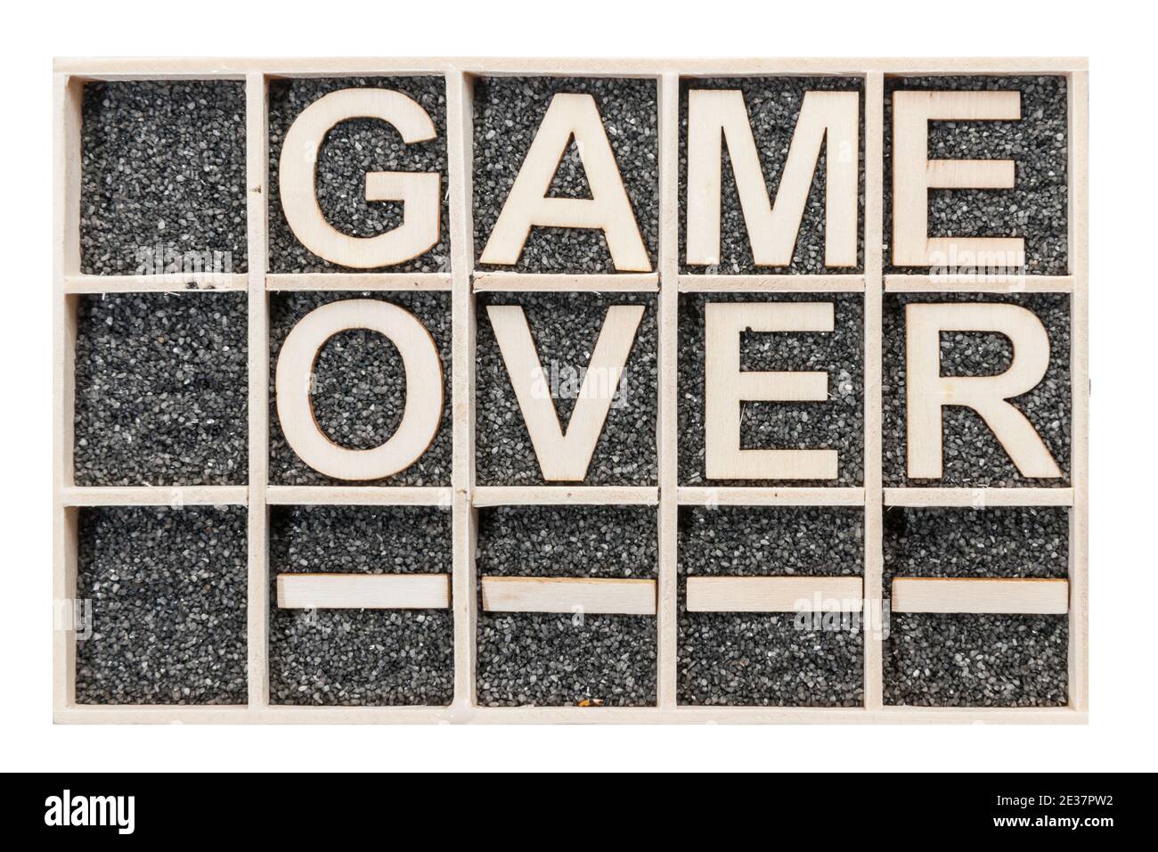Game over font hi-res stock photography and images - Alamy
