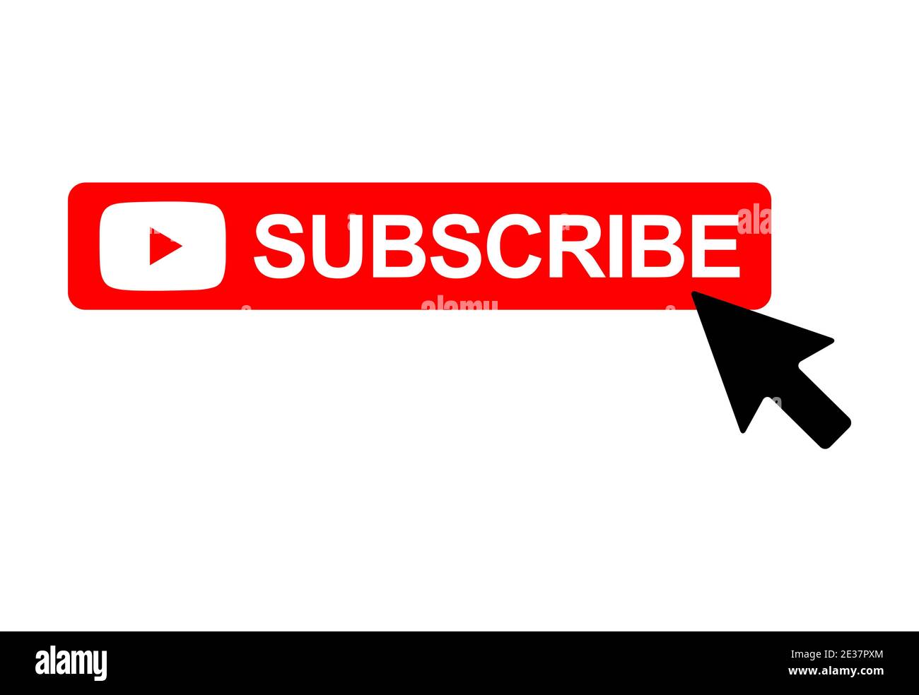 Subscribe web button, social media icon vector illustration, internet ...