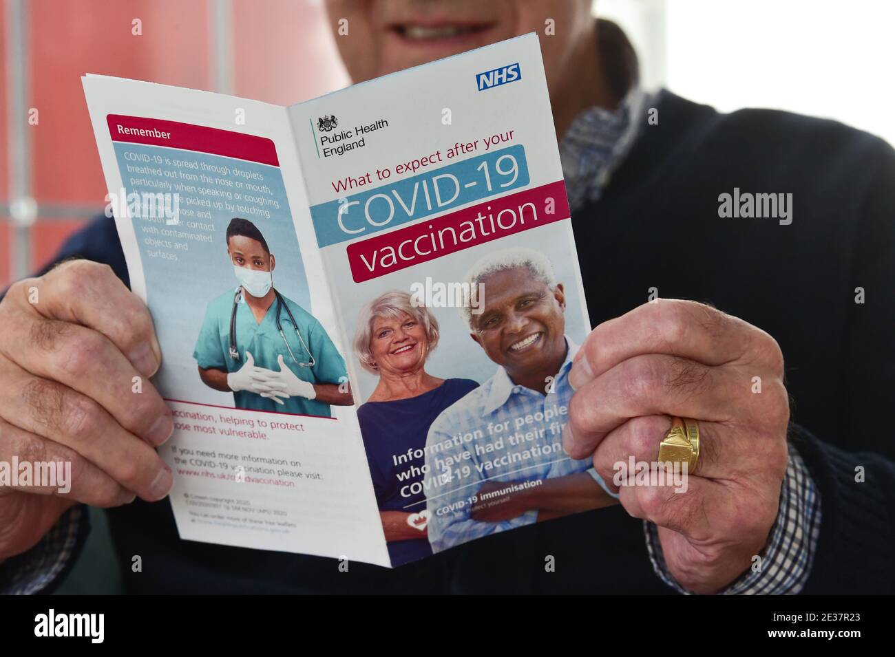 Leaflet covid 19 vaccination hi-res stock photography and images - Alamy