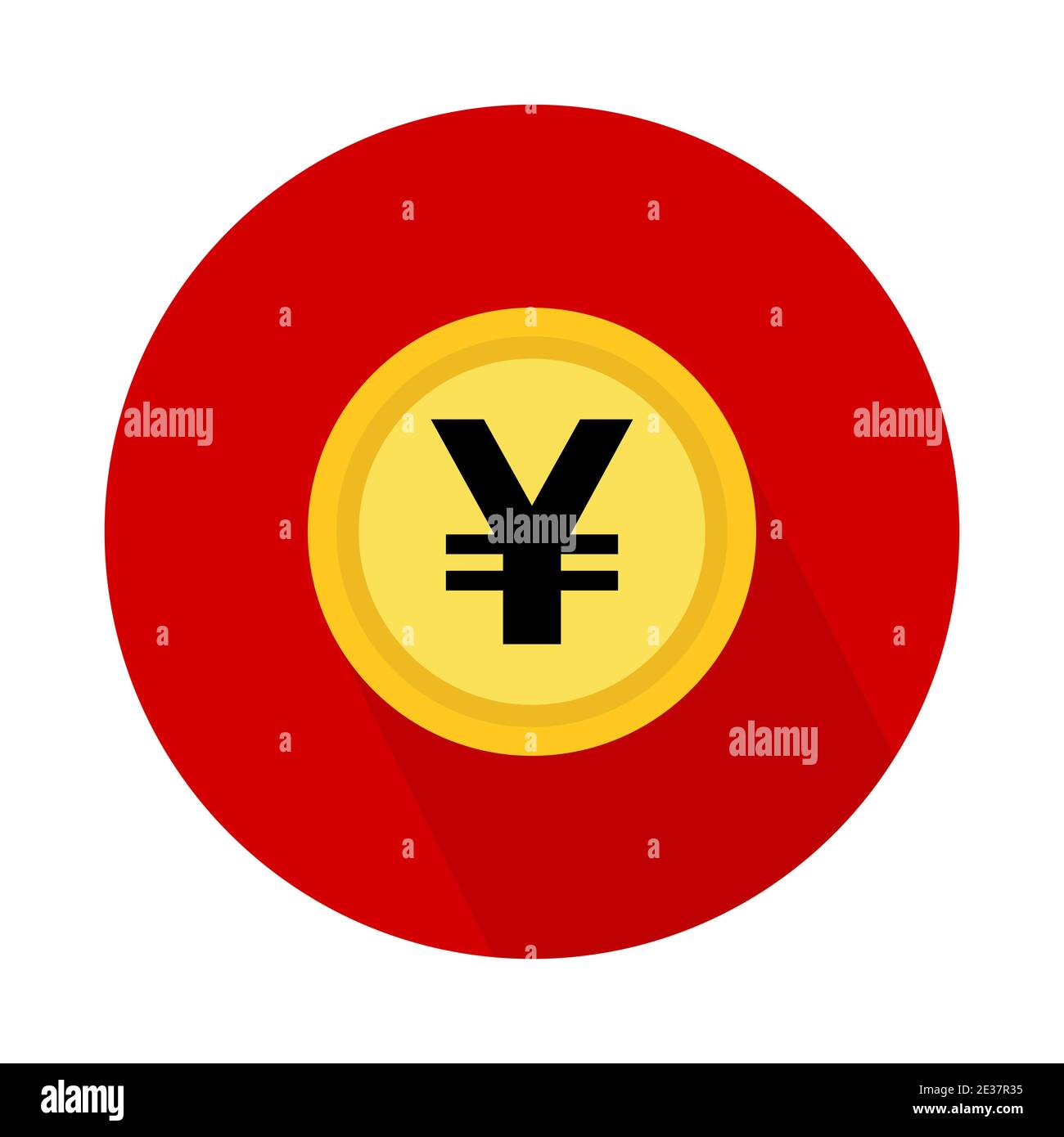 Yen coin icon, money bank flat design, finance symbol for web, logo ...