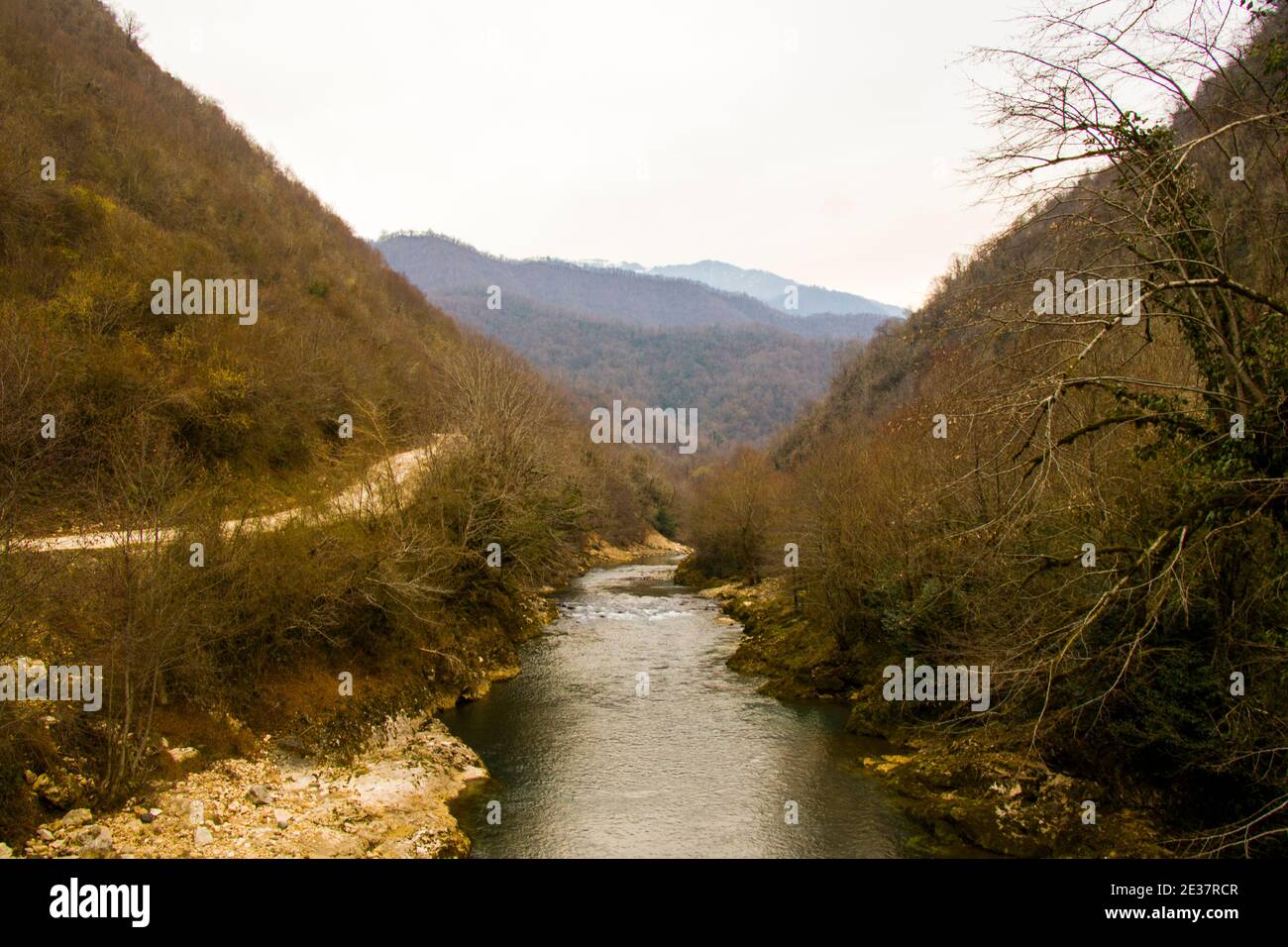 River landscape and view, daylight and outdoor, nature background in ...