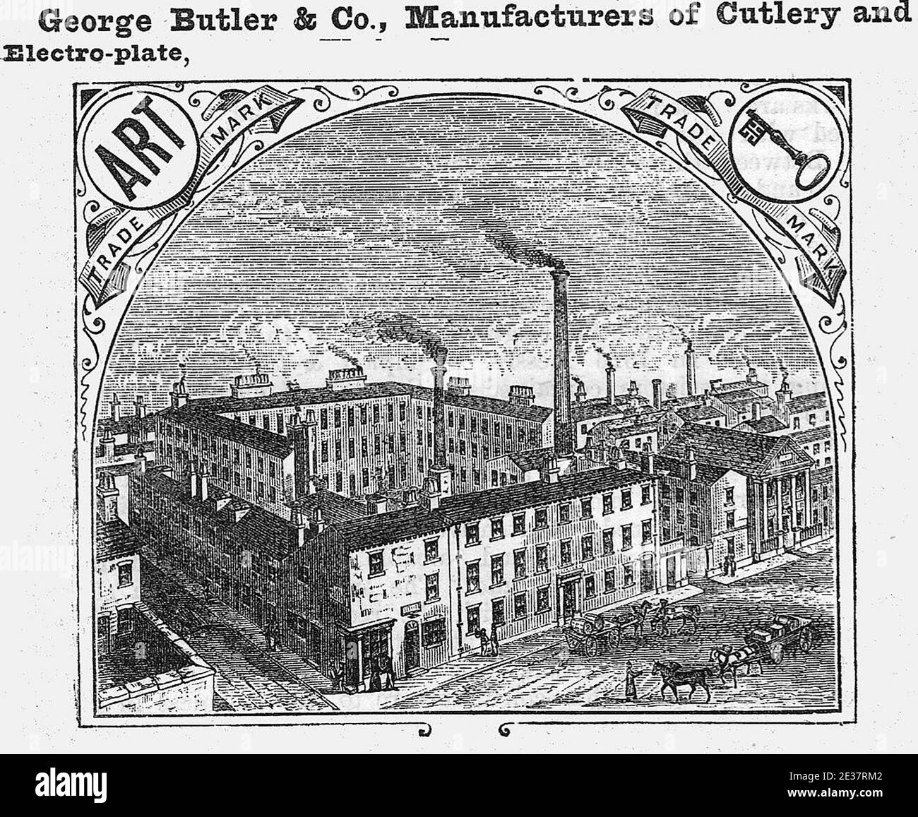 George Butler and co, Trinity Works, Sheffield, Yorkshire, UK. An ...