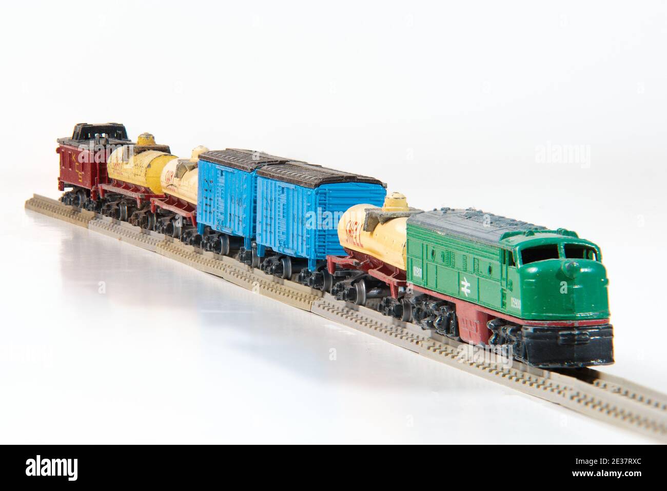 Toy diecast train Stock Photo - Alamy