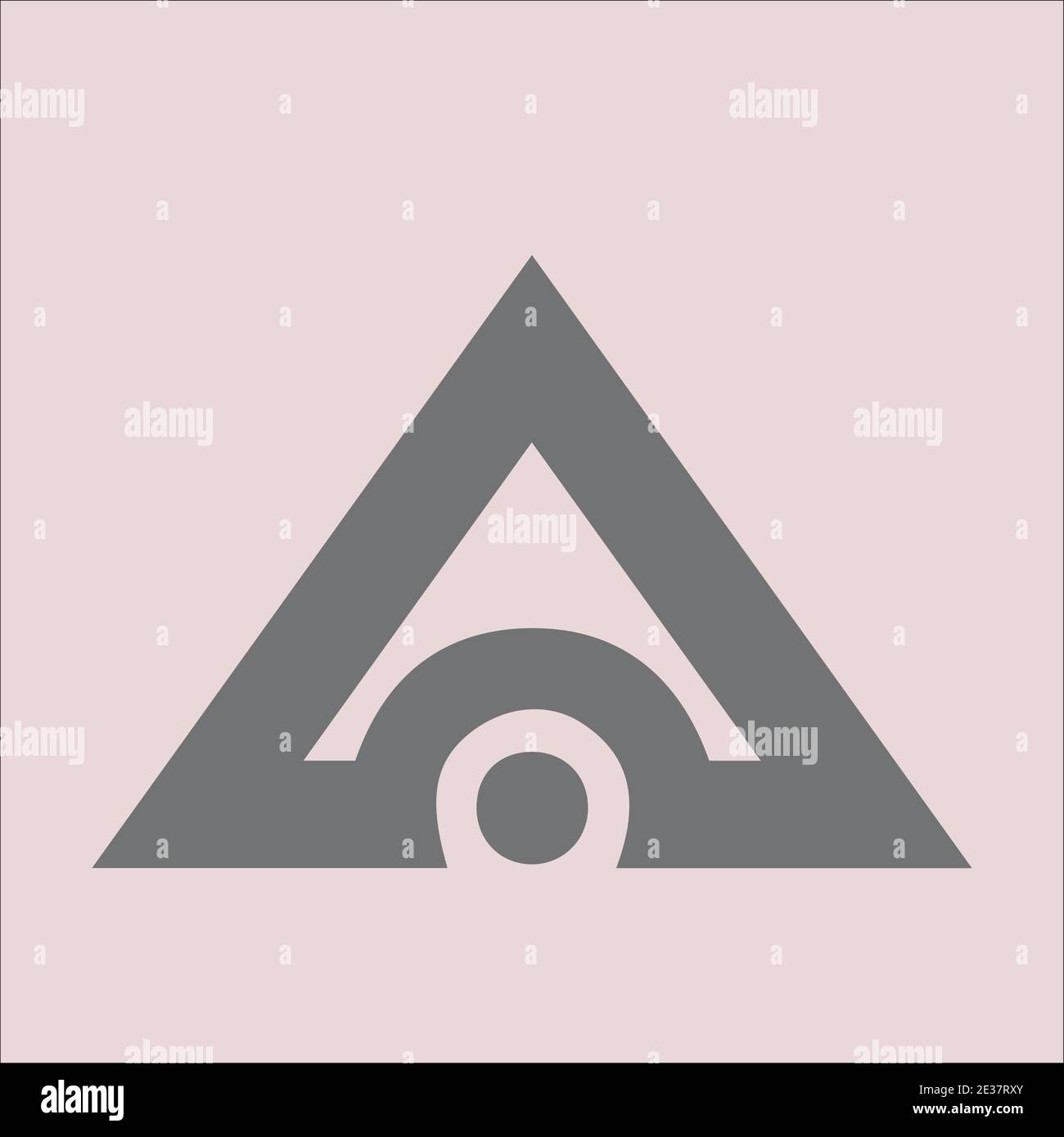 Triangle shaped letter A abstract logo and monogram vector Stock Vector ...