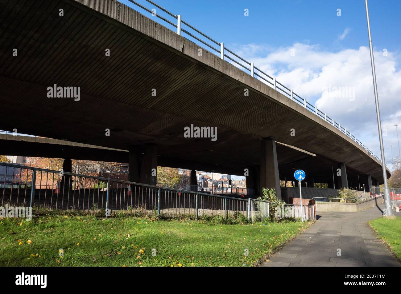 Gateshead flyover demolition hi-res stock photography and images - Alamy