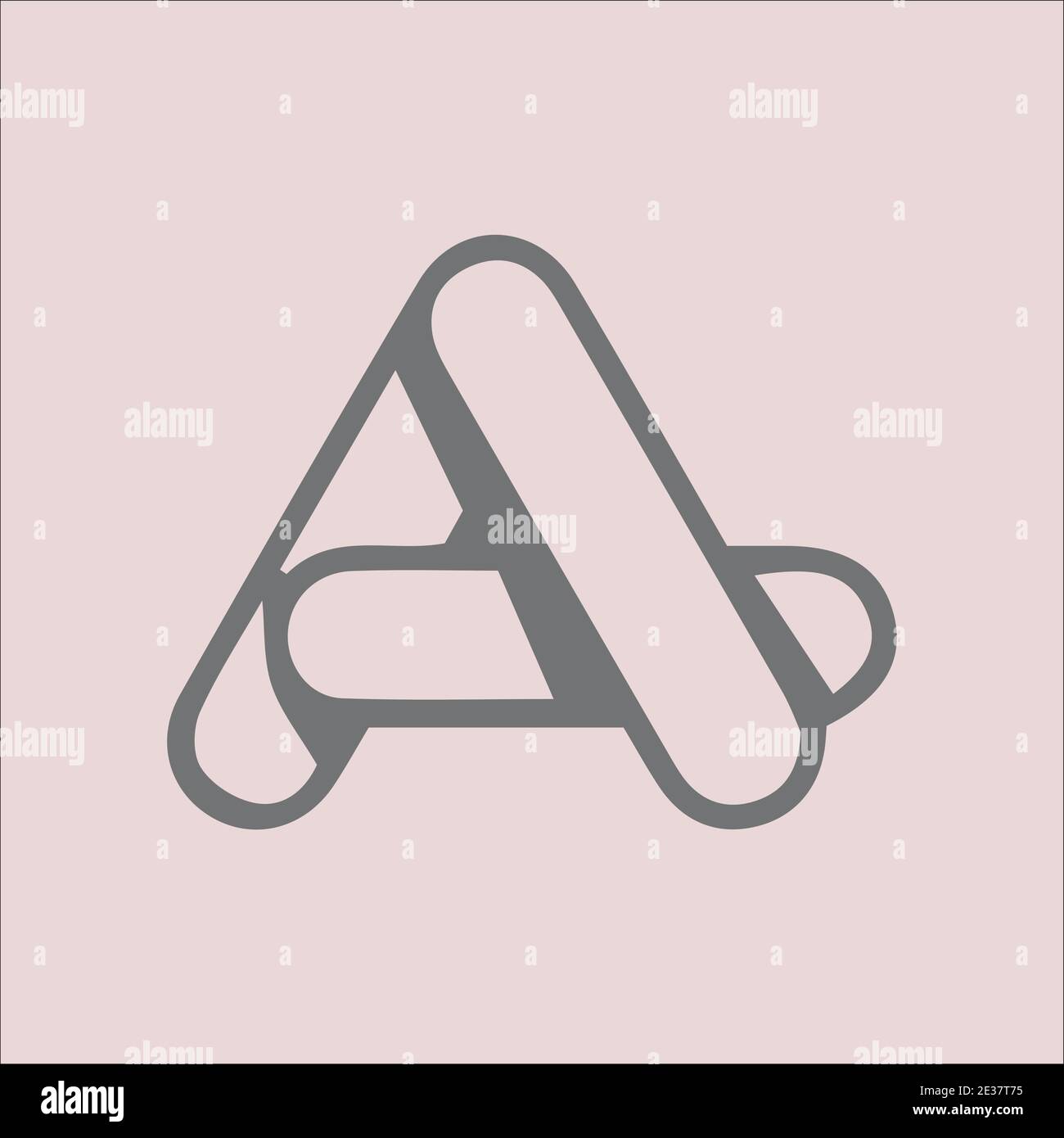 Triangle shaped letter A abstract logo and monogram vector Stock Vector ...