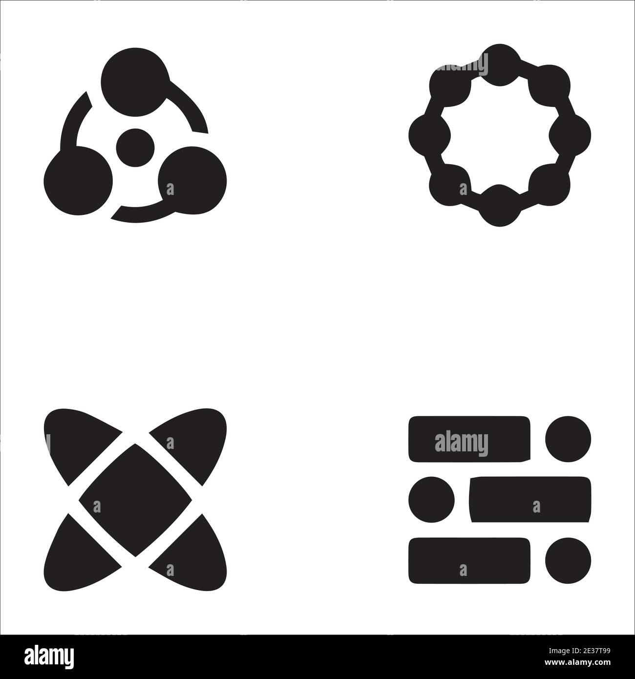 Minimal abstract logo icon set Stock Vector Image & Art - Alamy