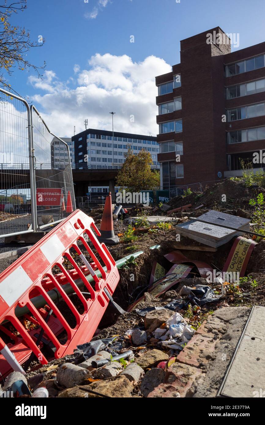 Messy roadworks hi-res stock photography and images - Alamy