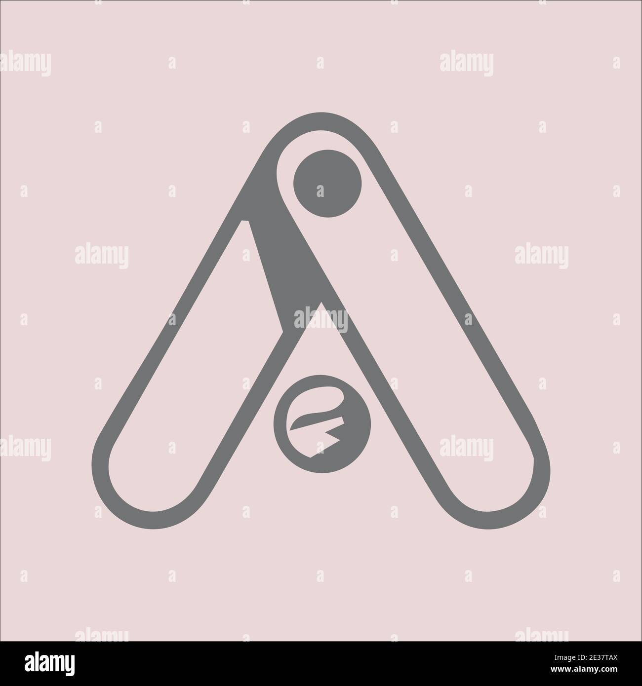 Triangle shaped letter A abstract logo and monogram vector Stock Vector ...