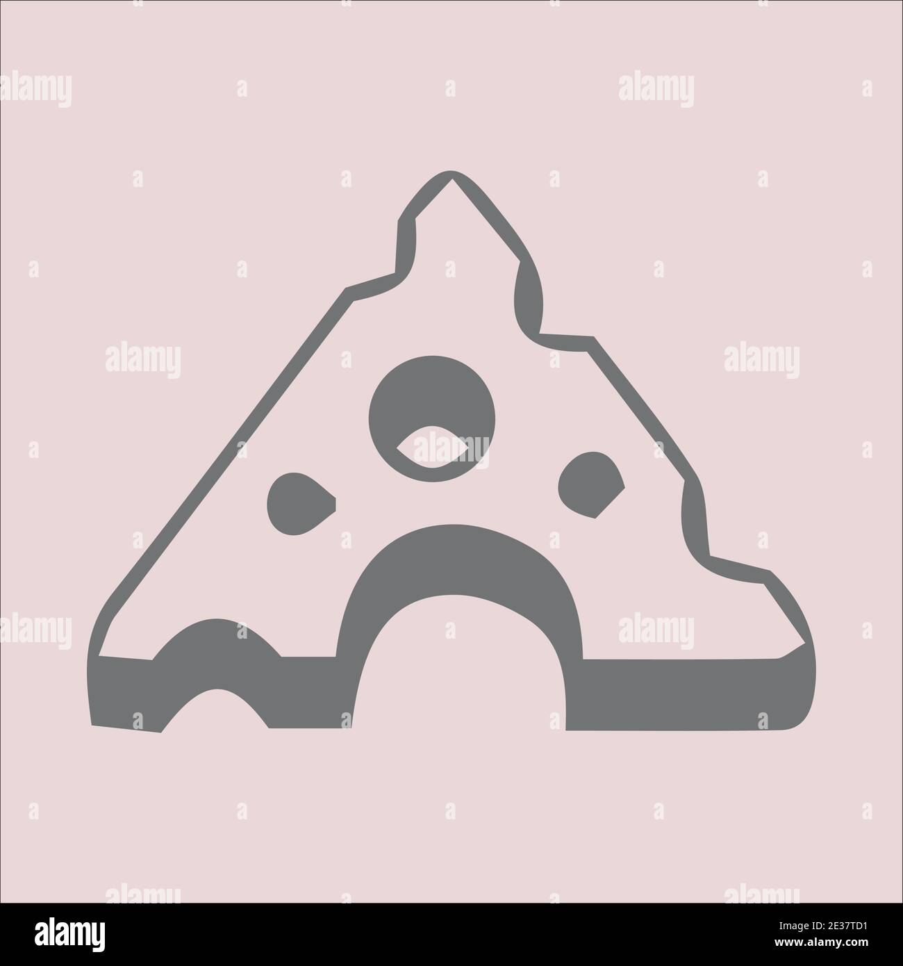 Triangle shaped letter A abstract logo and monogram vector Stock Vector ...