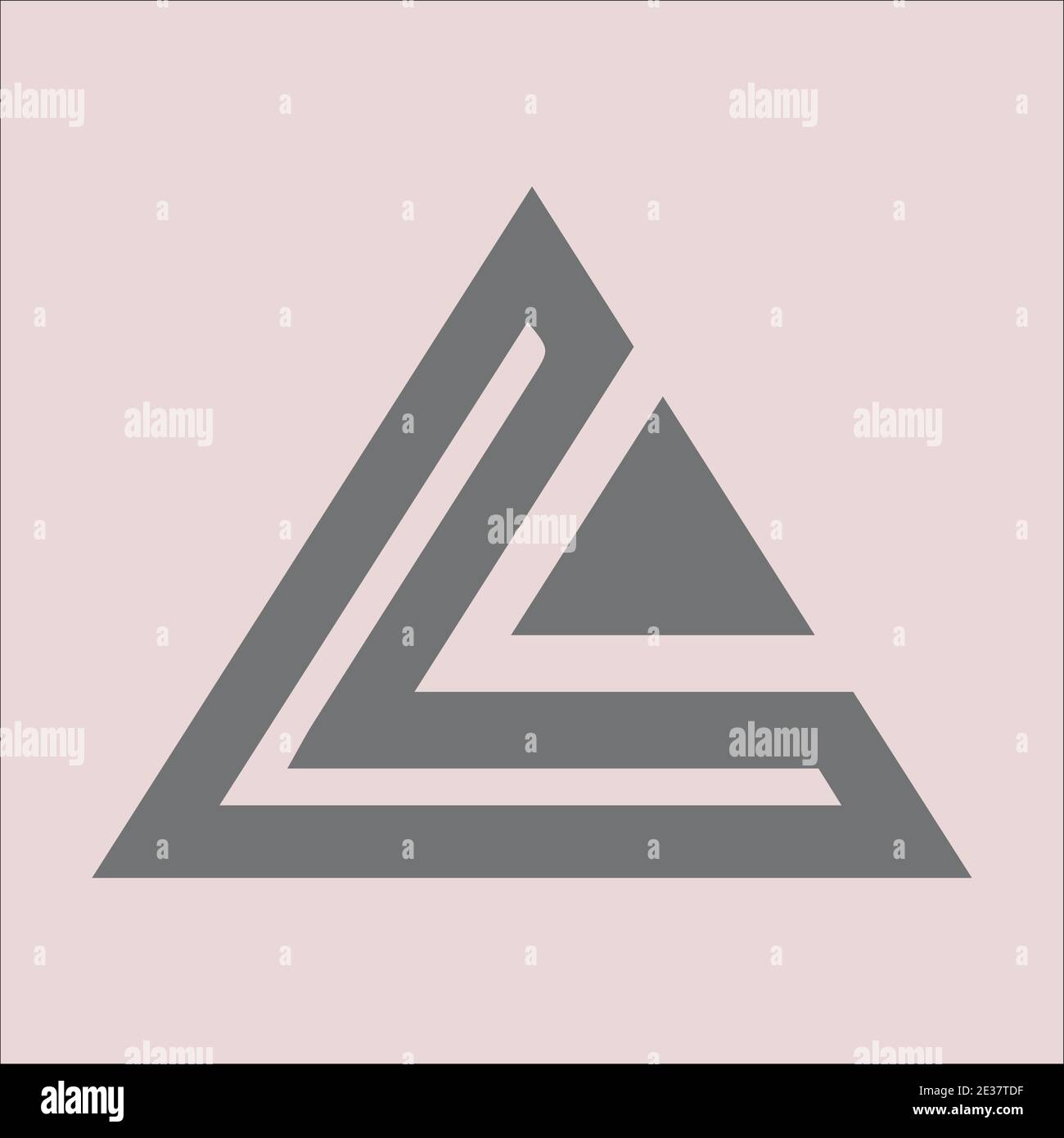 Triangle shaped letter A abstract logo and monogram vector Stock Vector ...