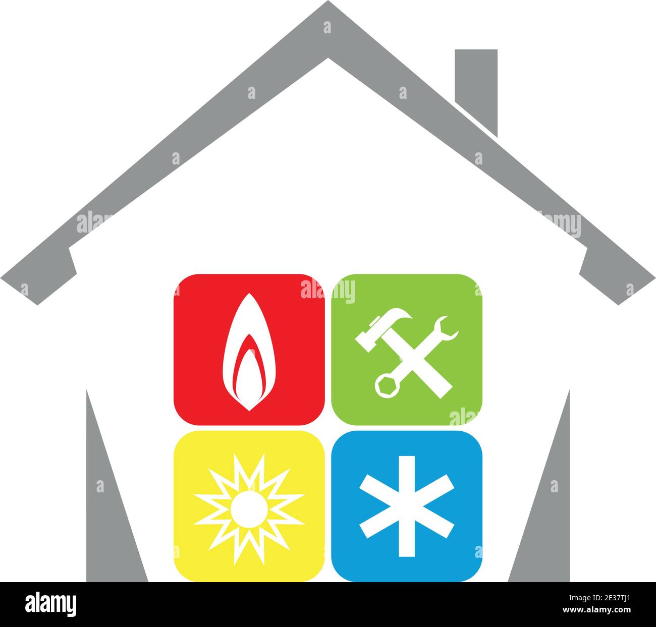 House and tools, janitor, janitorial service, background Stock Vector ...