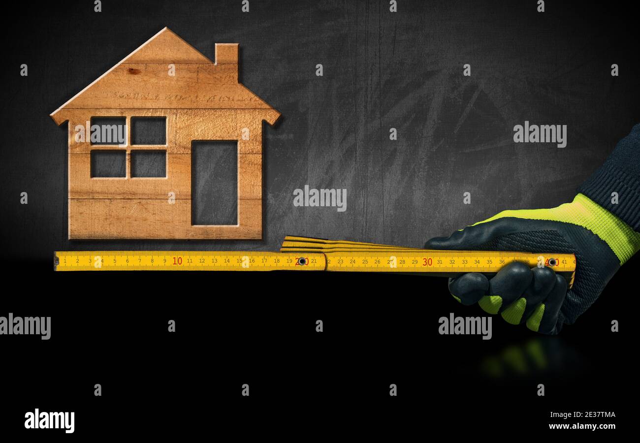 Wooden folding ruler hi-res stock photography and images - Alamy