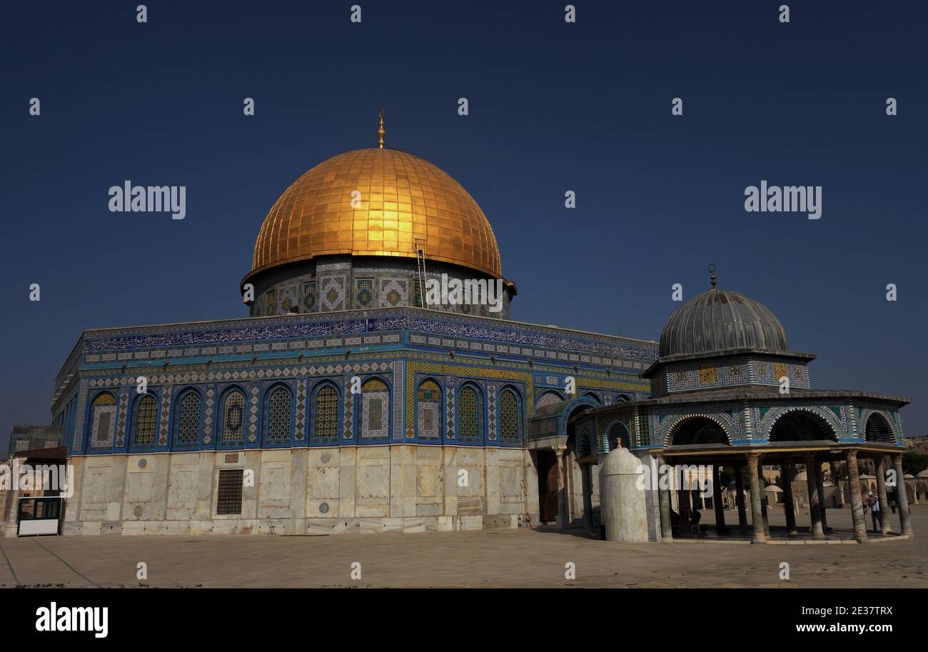 Beautiful dome shining in the sun light and surrounding buildings Stock ...