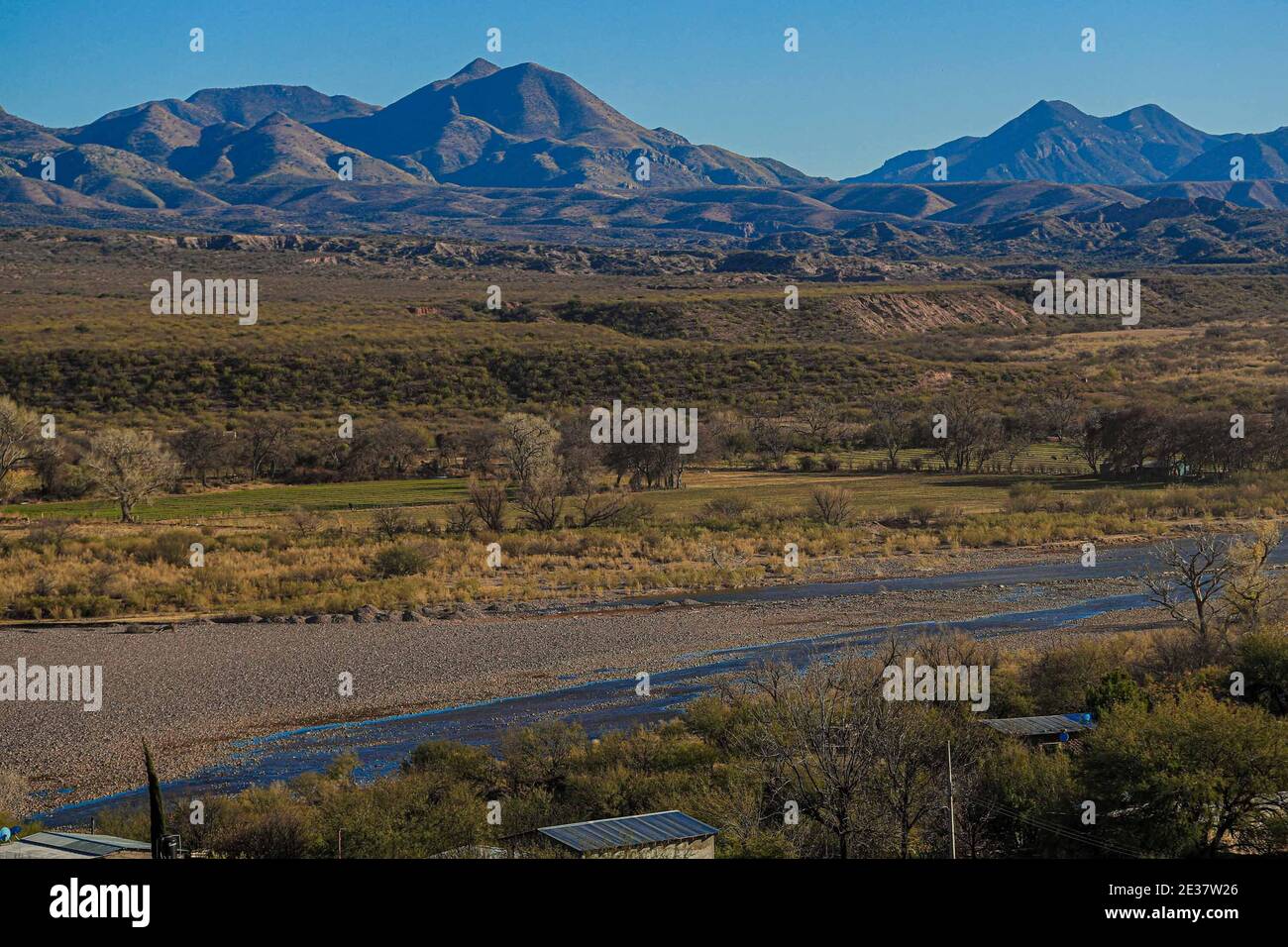 Bavispe river in Bacerac, Sonora, Mexico. (Photo By NortePhoto.com) rio ...