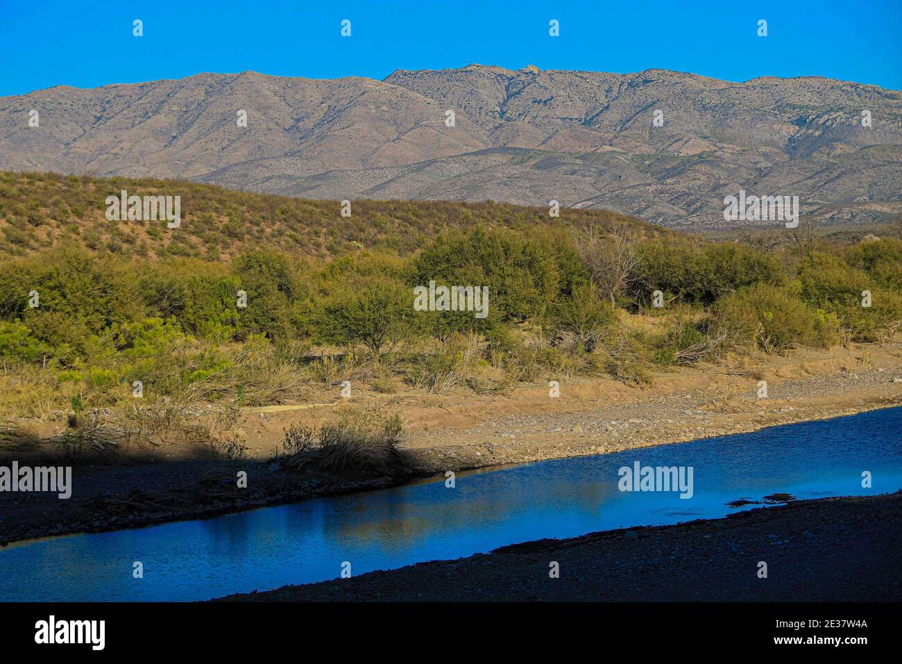 Bavispe river in Bacerac, Sonora, Mexico. (Photo By NortePhoto.com) rio ...