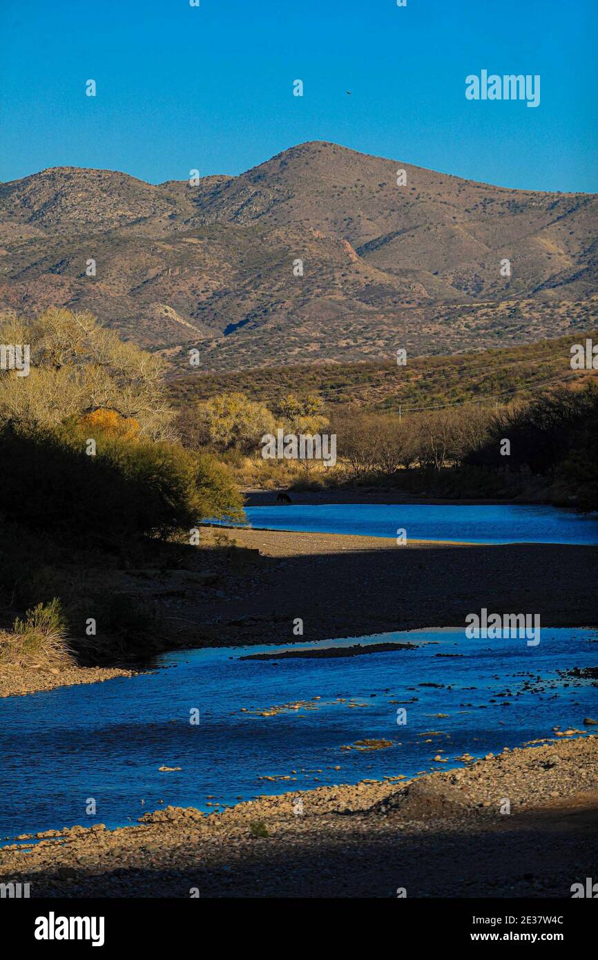 Bavispe river in Bacerac, Sonora, Mexico. (Photo By NortePhoto.com) rio ...