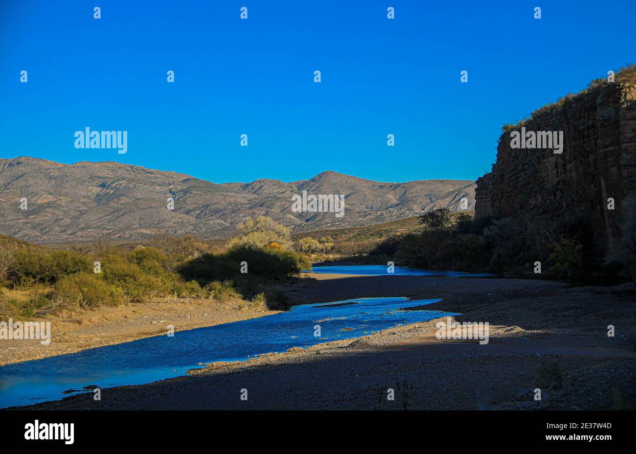 Bavispe river in Bacerac, Sonora, Mexico. (Photo By NortePhoto.com) rio ...